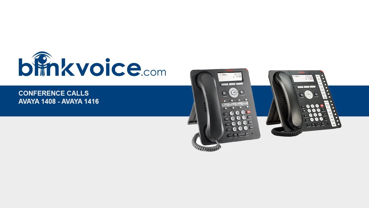 Avaya 1416 and Avaya 1408 - Conference Calls - YouTube