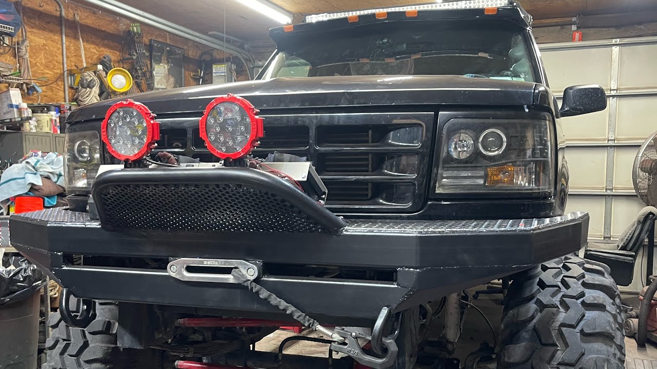 Custom Off-Road Winch Bumper Build Final Touches - Powerstroke Diesel ...