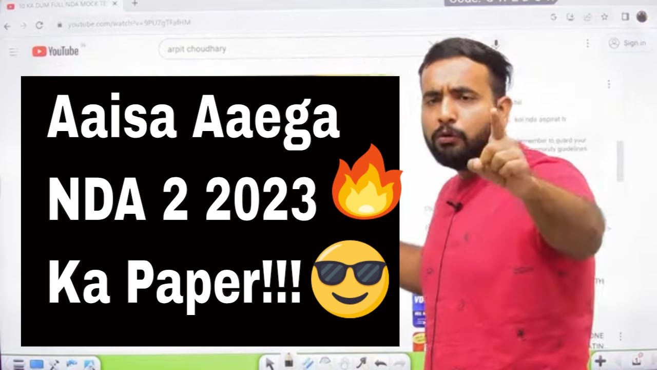 Aaisa Aaega NDA 2 2023 Ka Paper!!!! - YouTube