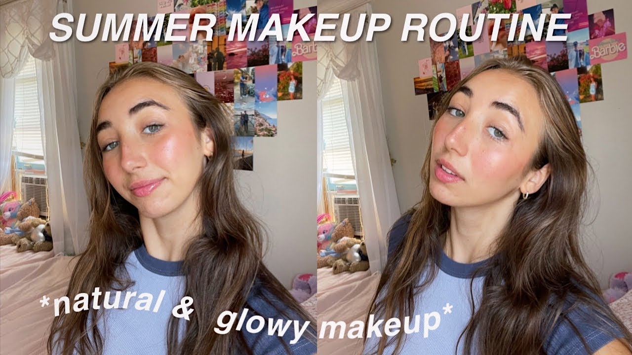 EVERYDAY SUMMER MAKEUP ROUTINE*natural and glowy* - YouTube