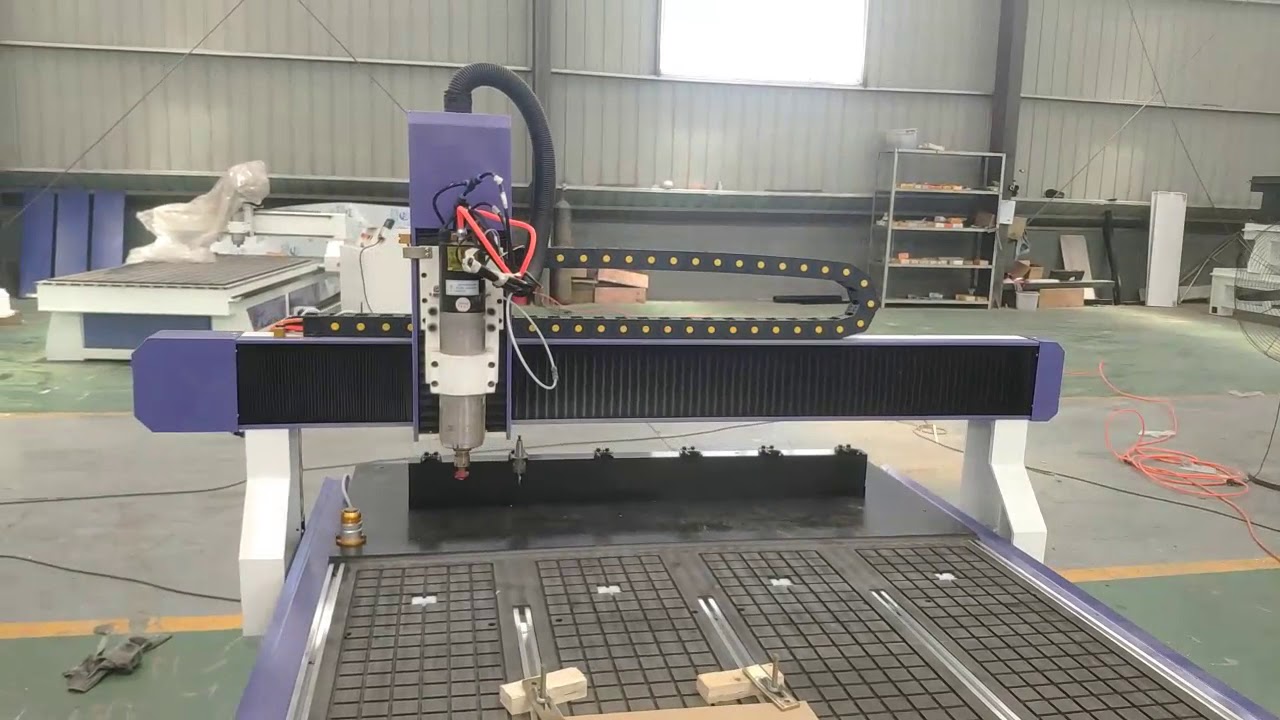 Acctek testing video of ATC cnc router machine 1212C - YouTube
