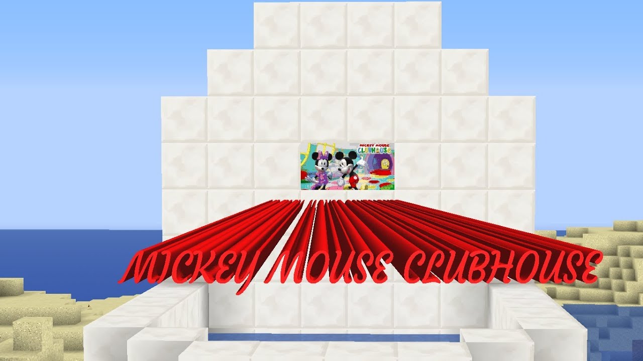 MICKEY MOUSE CLUBHOUSE IN MINECRAFT?!!!!!!! OMG - YouTube