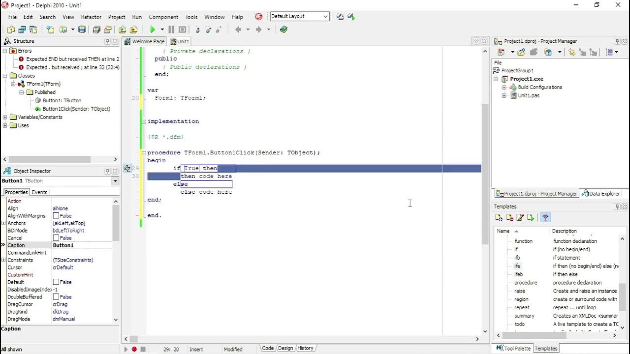 Delphi - Code completion - YouTube