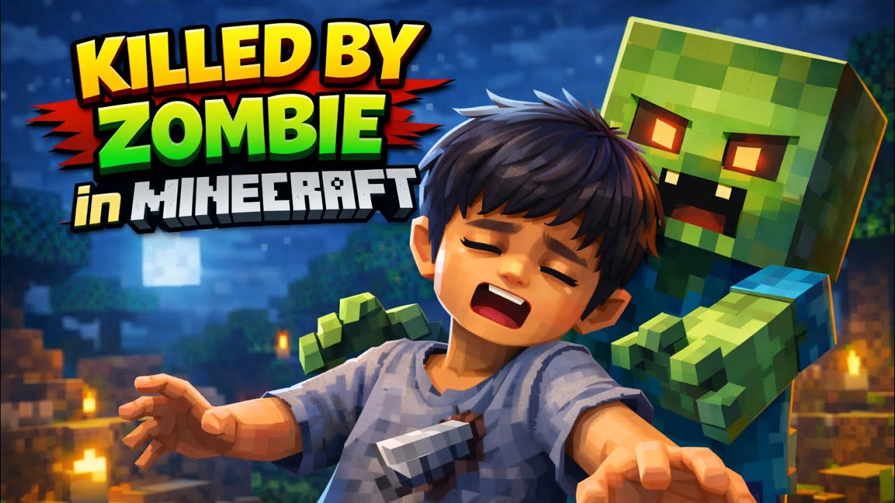 Zombie Killed Me in Minecraft 😱 | Daksh Bagoria - YouTube