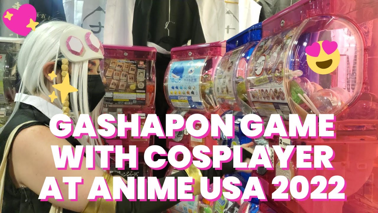 Gashapon Game with Cosplayer at Anime USA 2022 #cosplay - YouTube
