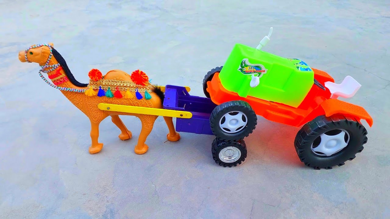 Camel Cart Loaded By Tractor | How To Make Camel Cart | Village Home ...