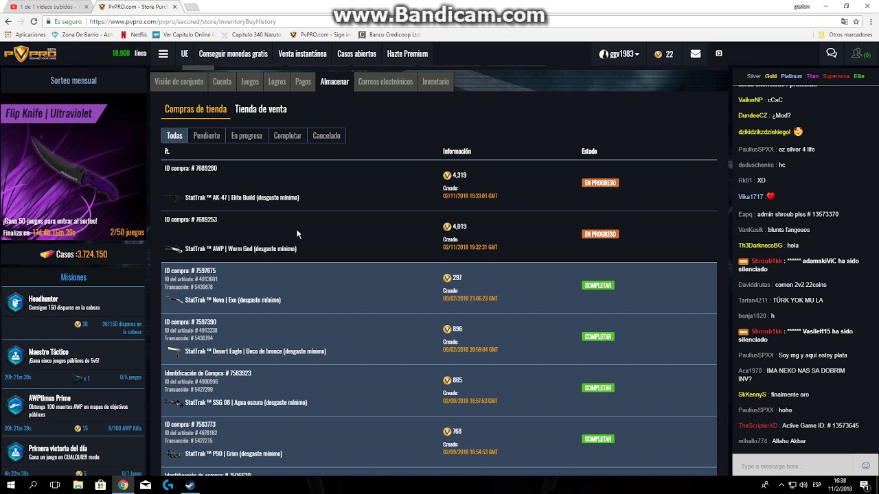 COMPRANDO SKIN EN PVPRO - YouTube