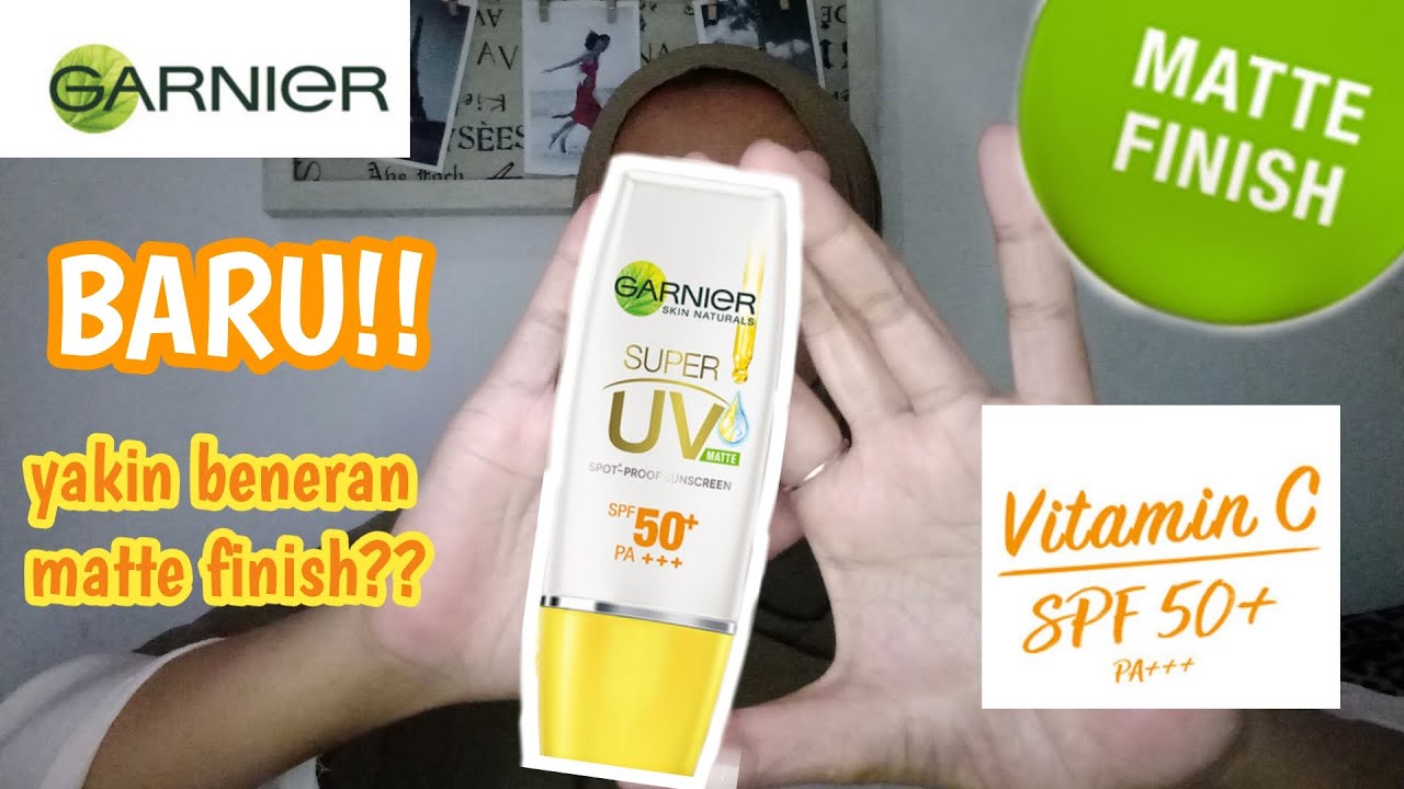Sunscreen Garnier light complete super UV spf 50 PA +++ | Matte finish ...