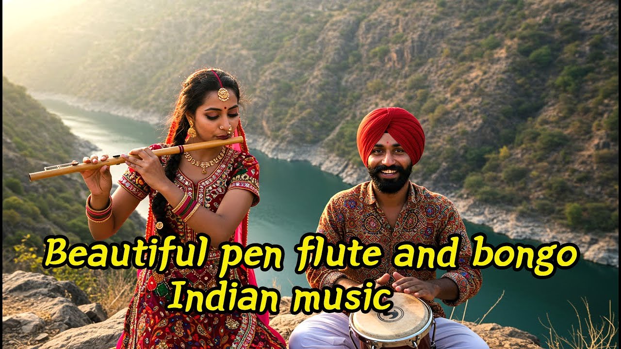 Beautiful pen flute, bongo Indian music - YouTube