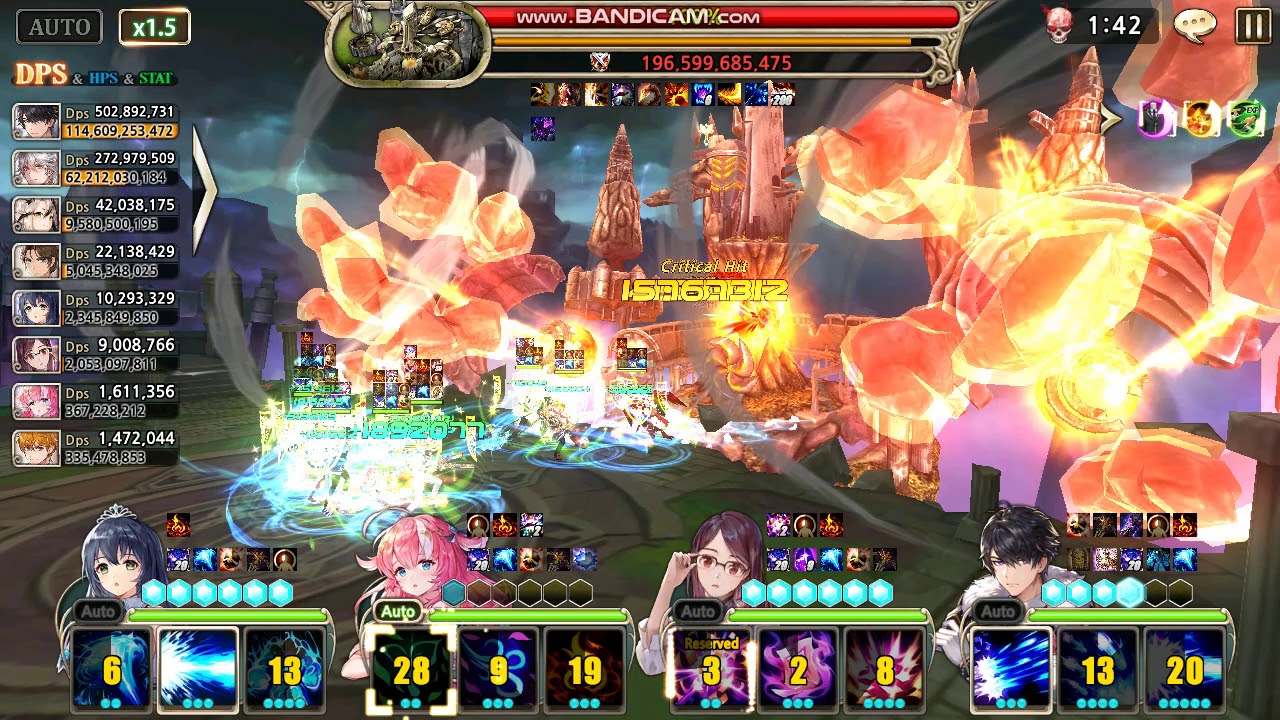 ( King's Raid ) 300B - World Boss 1 Mountain Fortress ( ft. Crow and Mitra ) - YouTube