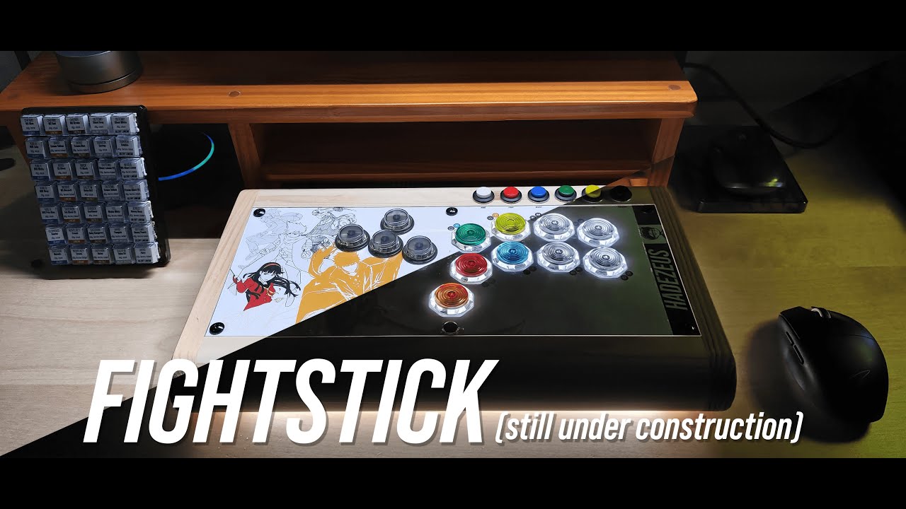 Making my own custom fightstick (work-in-progress) - YouTube