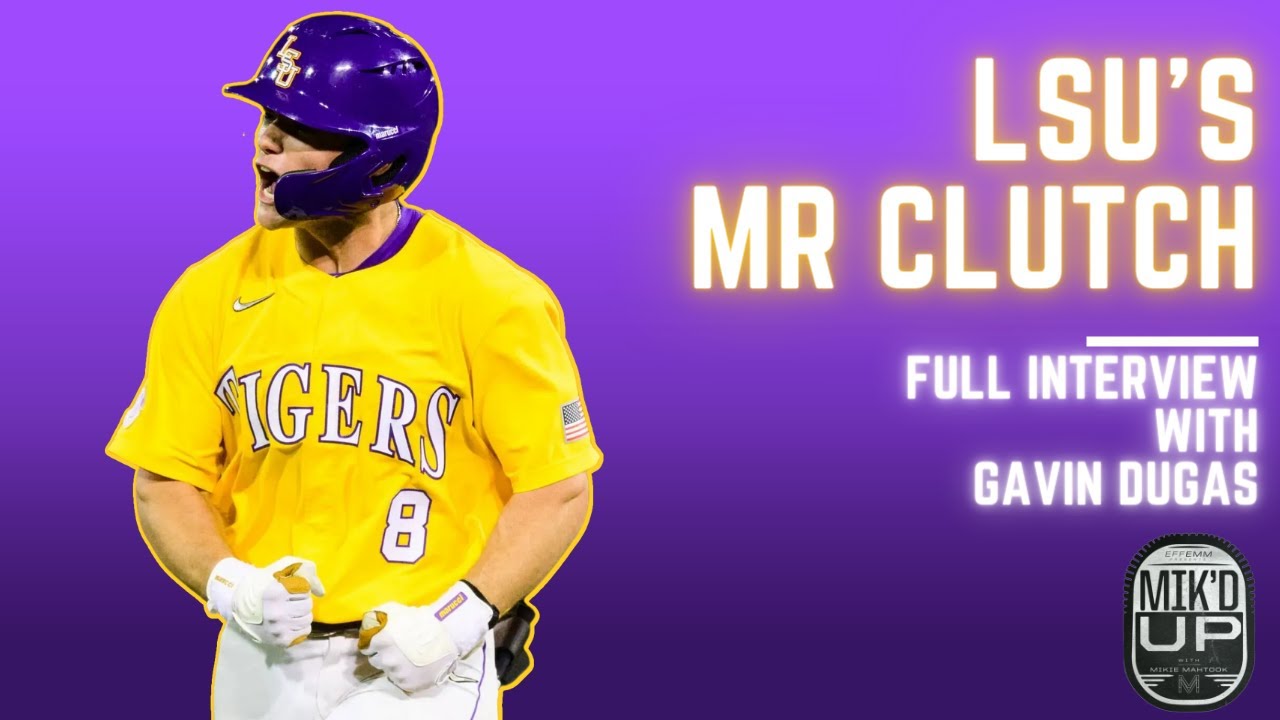 LSU Baseball | Tigers STAR Gavin Dugas FULL INTERVIEW - YouTube