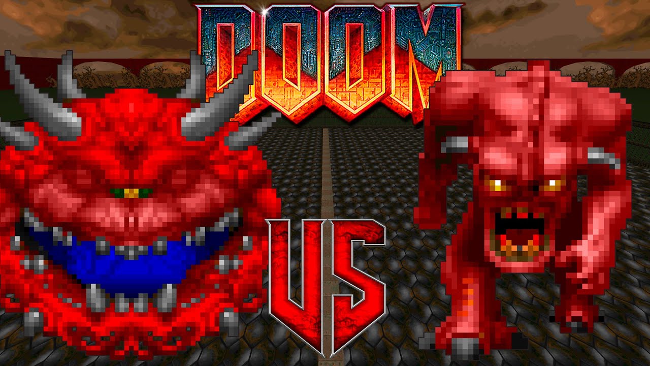 Cacodemon vs Pinky - Classic Doom II : Versus Battle - Monster ...