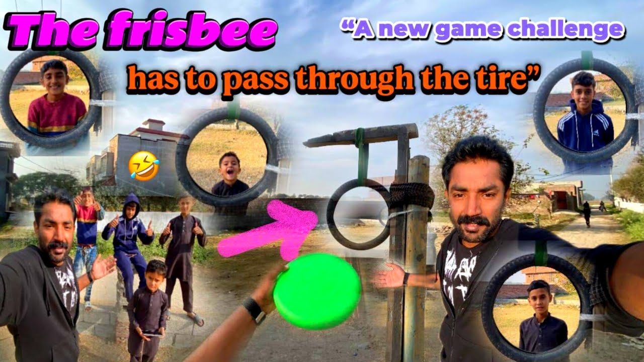 “New challenge: Frisbee ko tires mein se guzarna hai.😇 - YouTube