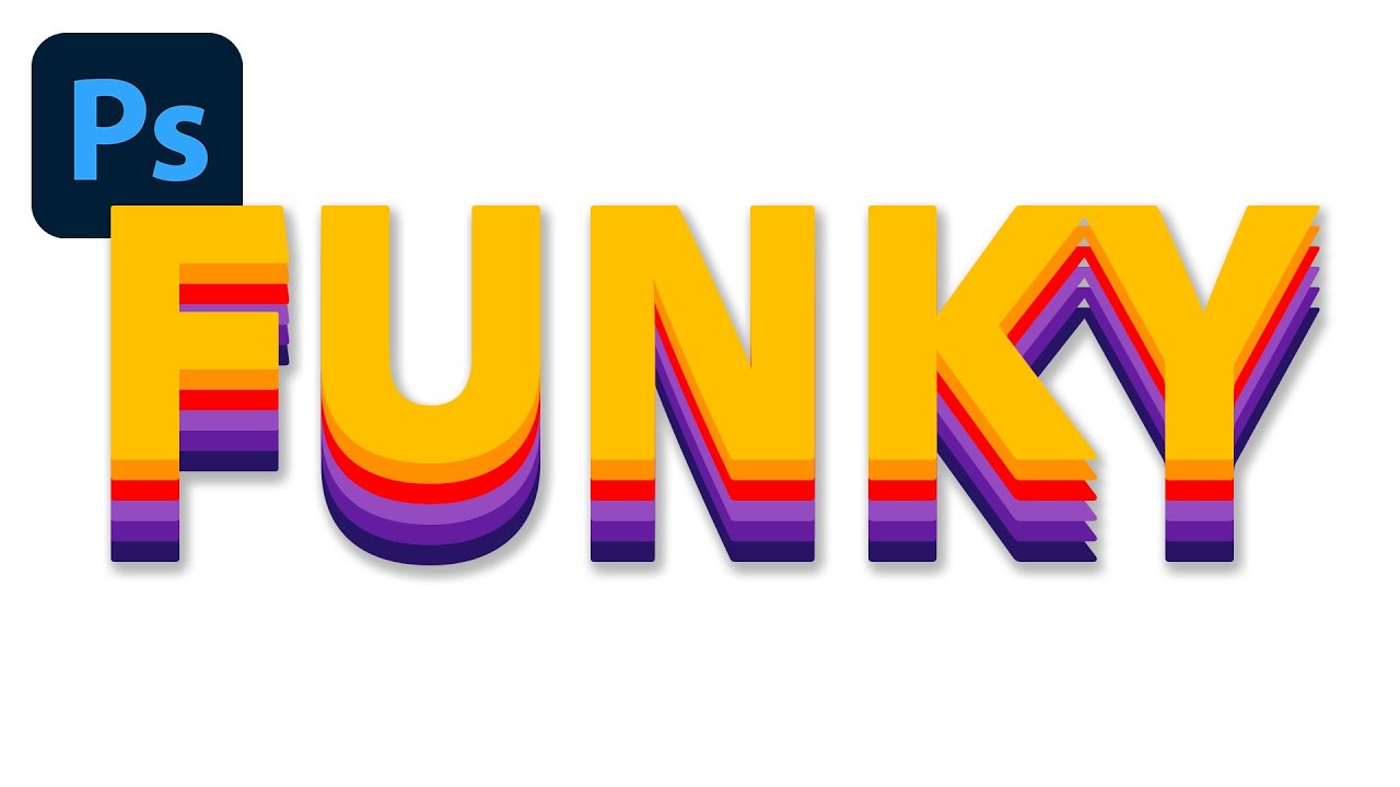 Photoshop: Funky 3D Layer Text Effect Tutorial [19] - YouTube