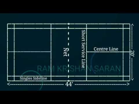 Badminton Court Marking - YouTube