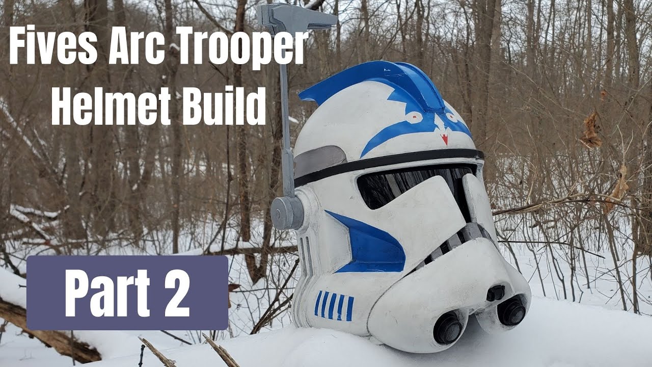 How to make a Fives Arc Trooper Helmet - Part 2 - Prepping and Taping ...