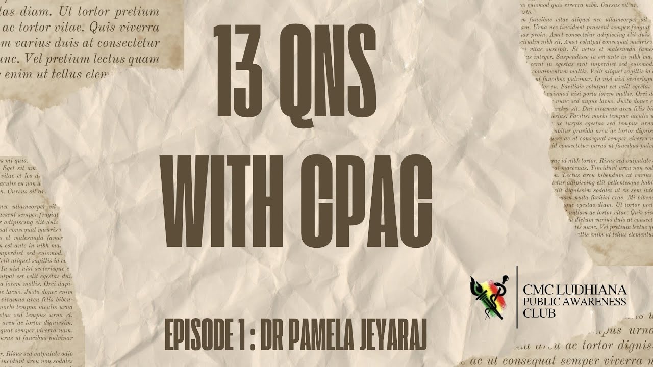 13 Questions with CPAC ft Dr Pamela Jeyaraj - YouTube