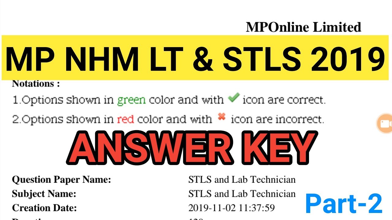 MP NHM Lab Technician STLS Exam Answer Key 2019 Part 2 mp Nhm Stls mp-nhm-lab-technician-stls-exam-answer-key-2019-part-2-mp-nhm-stls
