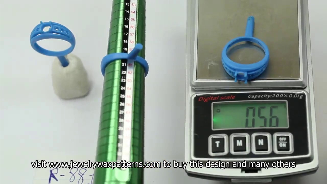 Jewelry wax design pattern for lost wax casting - YouTube