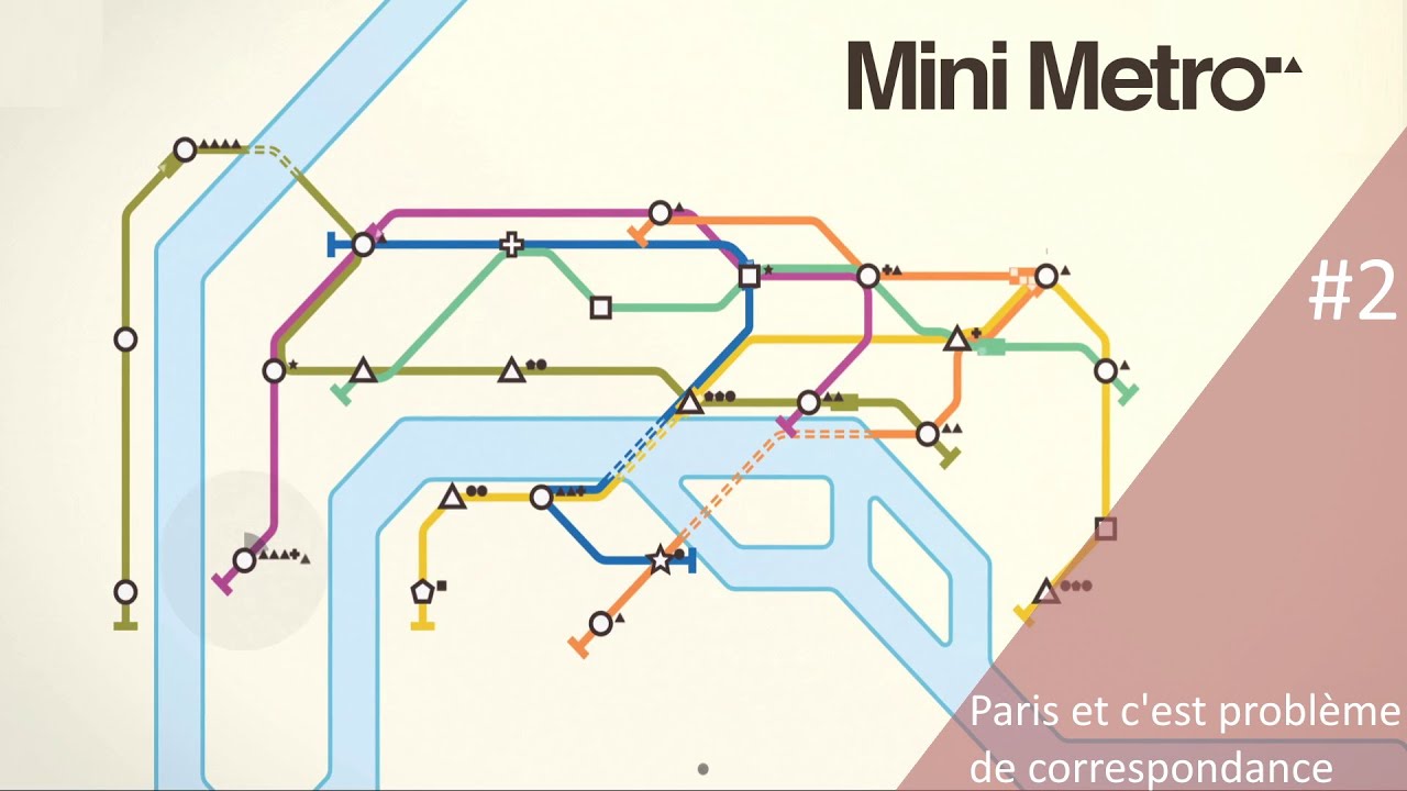 Mini Metro #2 Paris et c'est problème de correspondance - YouTube