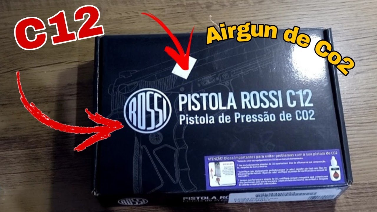 Review airgun Rossi C12 de Co2 - YouTube