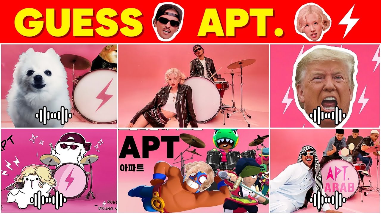 Guess APT. Songs & Variants by Their Voice 3 🎶 ROSÉ & Bruno Mars APT ...