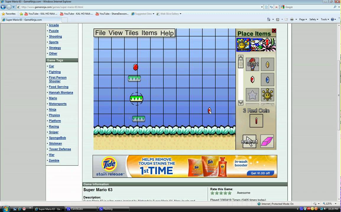 mario 63 make your own level - YouTube