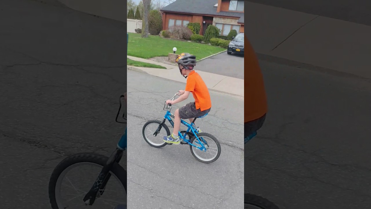 sam first bike ride - YouTube