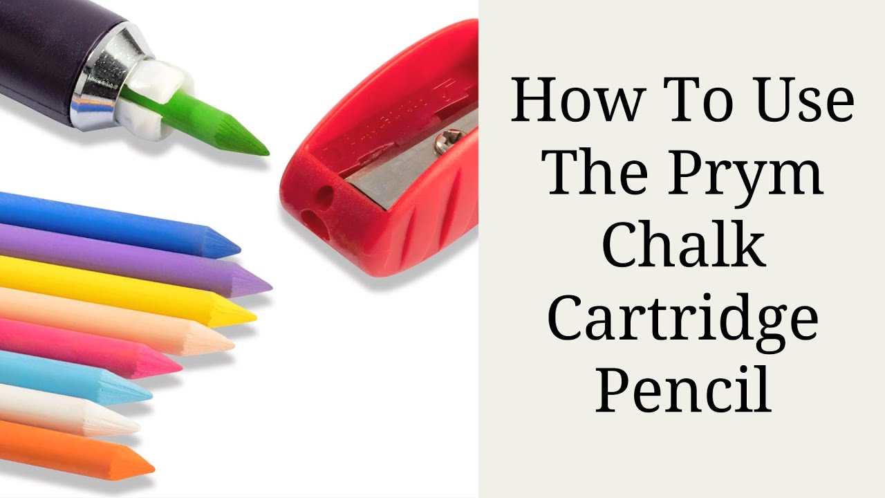 How To Use The Prym Chalk Cartridge Pencil - YouTube
