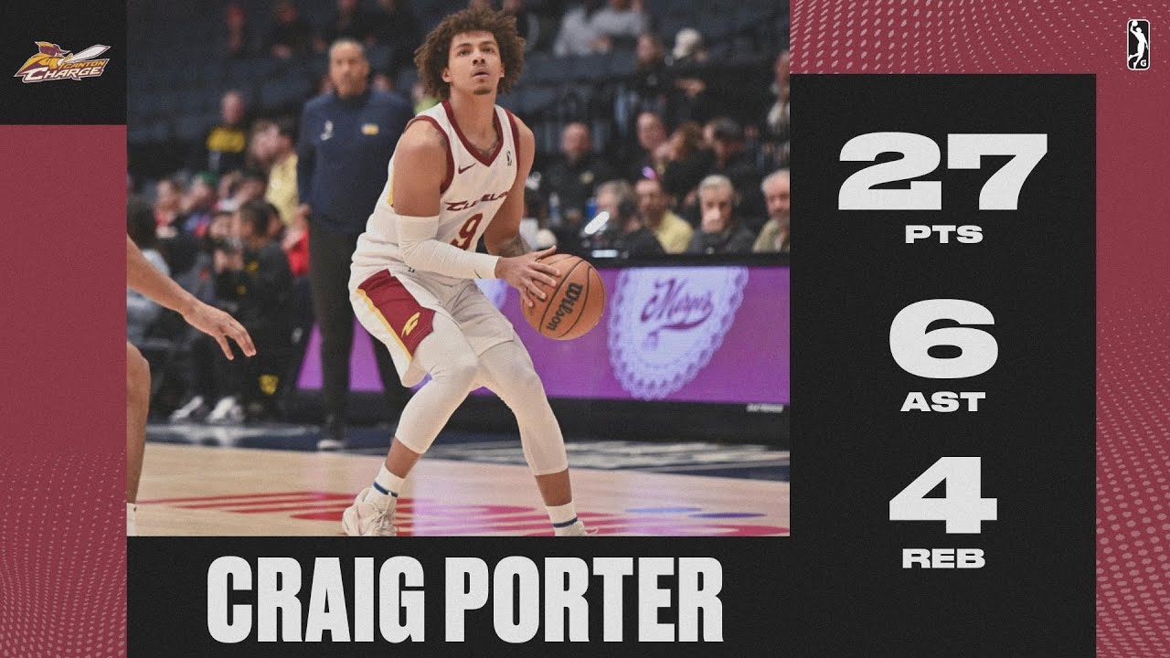 Craig Porter Jr. Drops 27 PTS In Cleveland Charge Debut! - YouTube