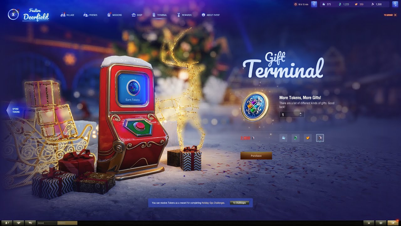 World of Tanks - Holiday Ops 2023 - Using the Gift Terminal - YouTube