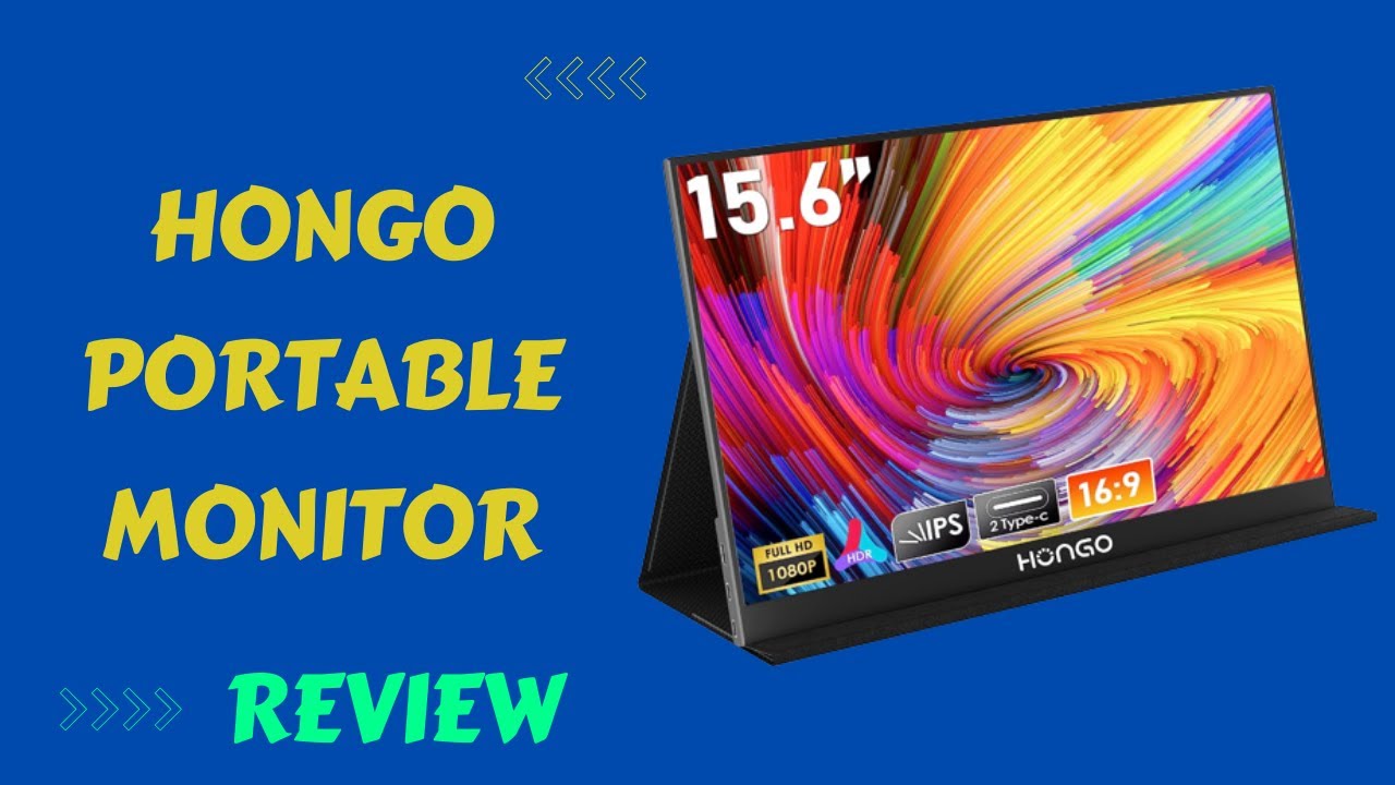 HONGO Portable Monitor 15.6'' 1080P FHD USB-C: Portable Productivity ...