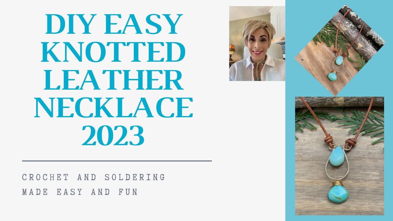 DIY KNOTTED LEATHER NECKLACE - YouTube