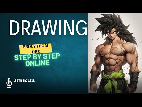 How to draw Broly step by step || Broly drawing by charcoal pencil ...