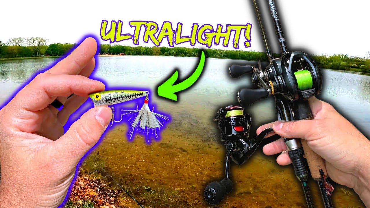 Ultralight Bank Fishing For ANYTHING That Bites In This TINY Pond ...