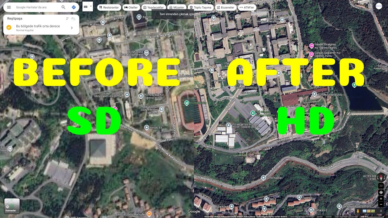 HD kalitede google haritalar göster | Show google maps in HD quality ...