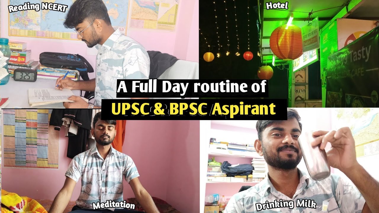 A Full Day routine of 📚 upsc and BPSC Aspirant || Study vlogs upsc ...