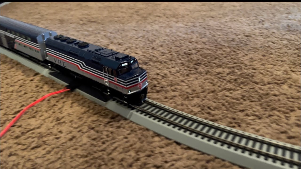 Ho Scale Custom VRE Rapido F 40ph & Kato Bi-level Passenger Cars. - YouTube