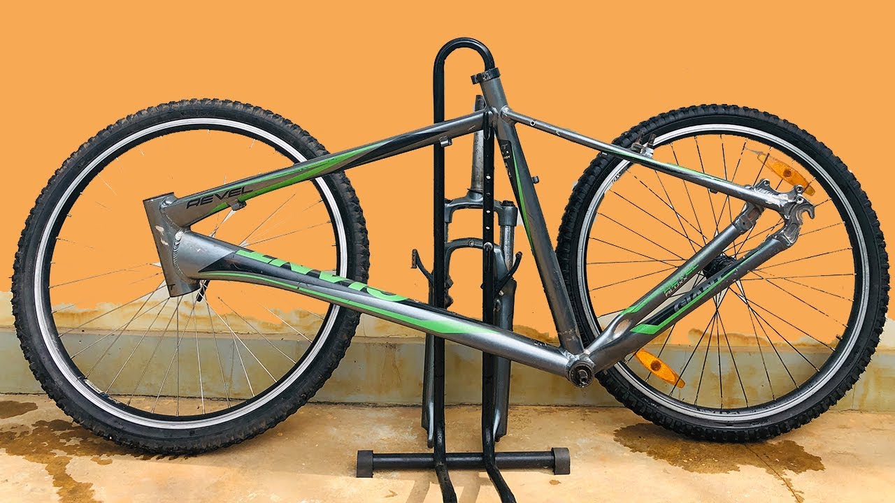 45$ restored and upgrade single speed old bike - YouTube