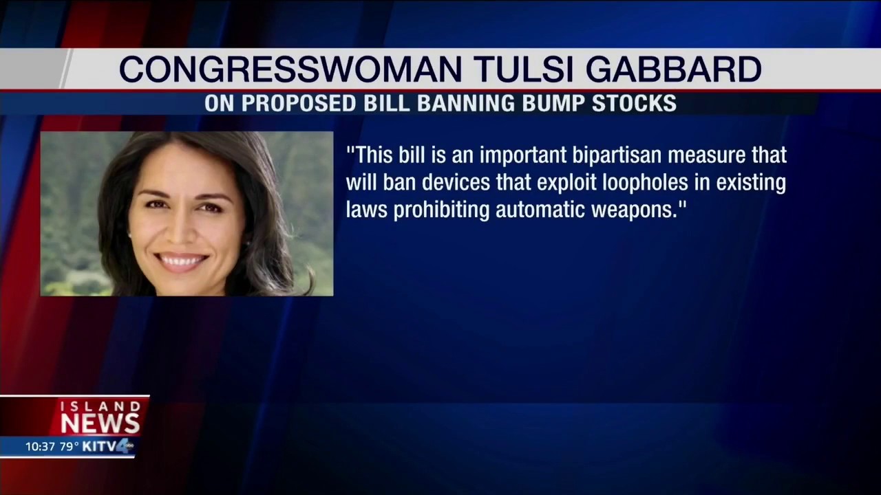 Tulsi Gabbard Calls for Gun Control Measures That Prohibit Bump Stocks ...