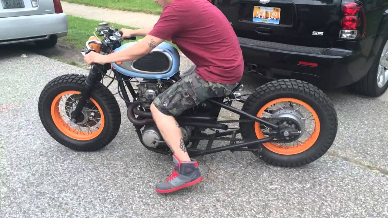 1983 Yamaha xs650 board tracker with vintage patina - YouTube