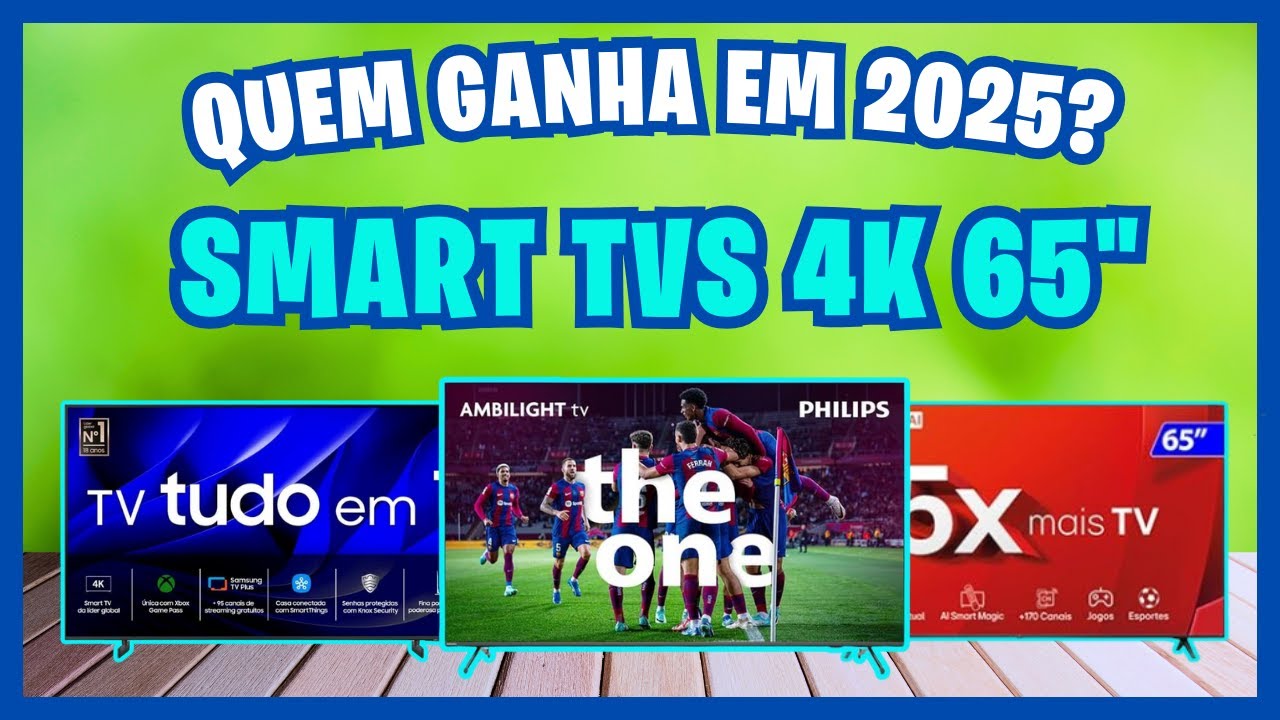 TOP 3 MELHOR SMART TV 65 POLEGADAS 4K EM 2025/QUAL A MELHOR TV 65 ...