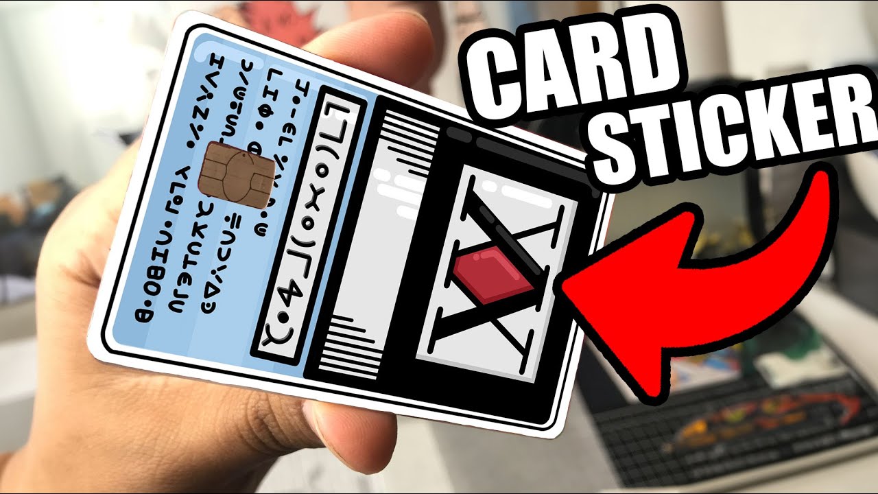 Making Card Cover Stickers - decorating my debit card (hunter x hunter ...