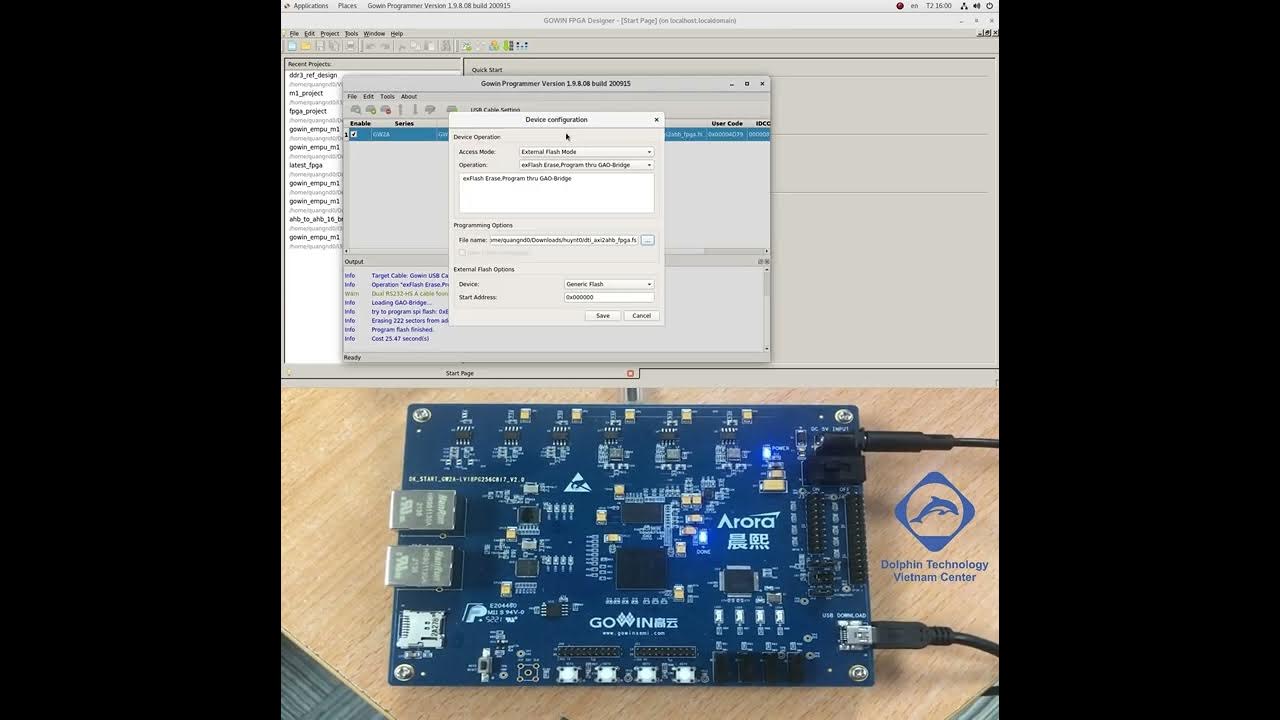 [FPGA Prototype] AXI2AHB Bridge on Gowin GW2A - YouTube