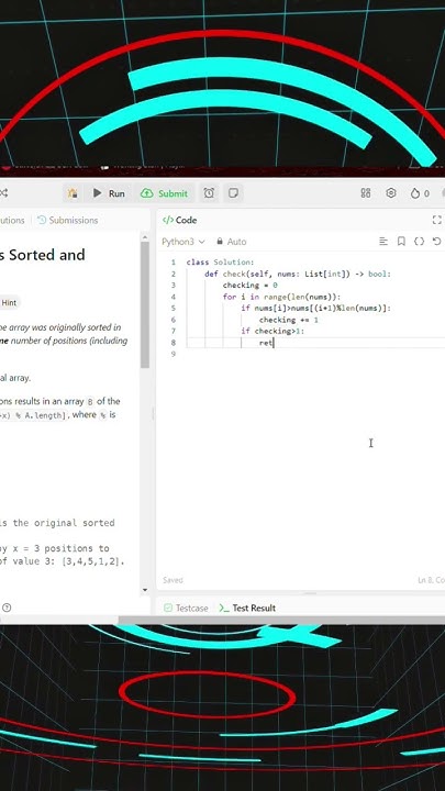 Chringe 🤷🏻 Check sorted array??| Day 15| Working on DSA🚀|#ezsnippet #coding#trendingshorts # ...