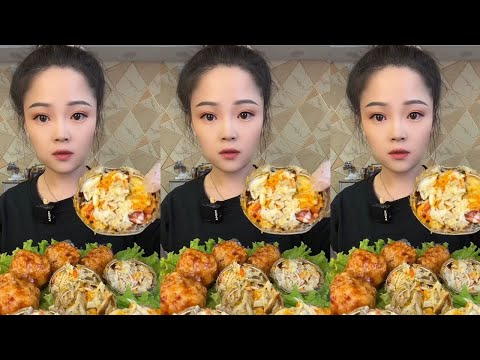 ASMR CHINESE MUKBANG FOOD EATING SHOW | Xiao Yu Mukbang 104