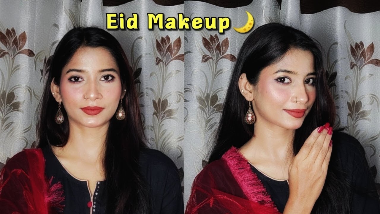 Eid Makeup 🌙 - Monotone EID Makeup Look 👁 - YouTube