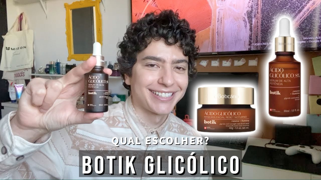 RESENHA LINHA DE ÁCIDO GLICÓLICO DE BOTIK - MÁSCARA RESET NOTURNO E ...