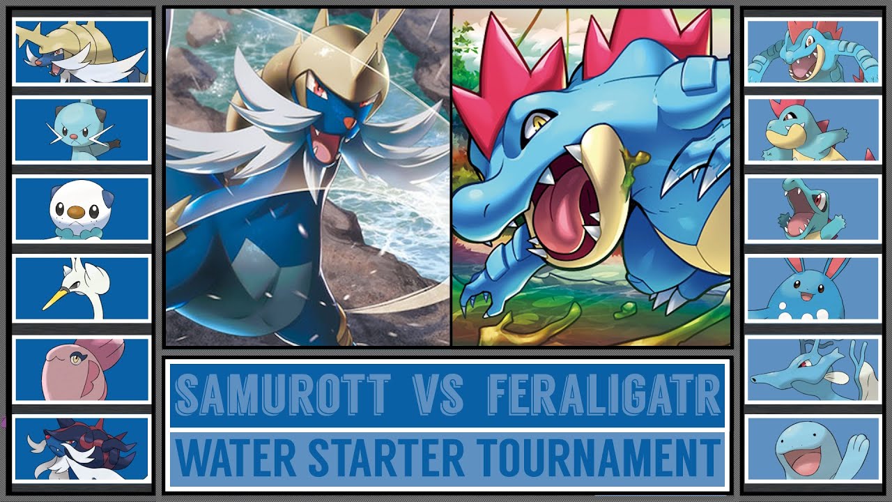 SAMUROTT vs FERALIGATR | Water Starter Pokémon Tournament [Battle #2 ...